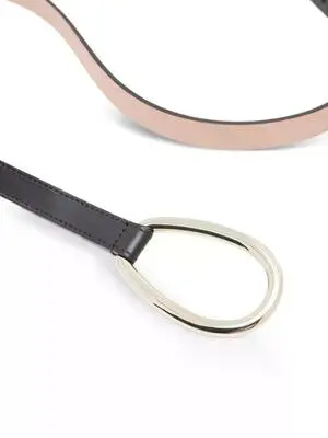 Giorgio Armani Oval-buckle Leather Belt