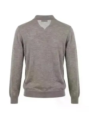 Brunello Cucinelli Fine-knit Wool Polo - Grey
