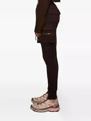 Rick Owens Drawstring Drop-crotch Track Pants - Brown