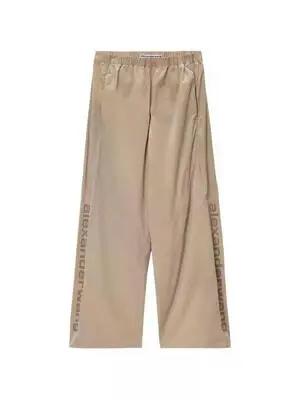 Alexander Wang Perforated Logo Mid-rise Track Pants