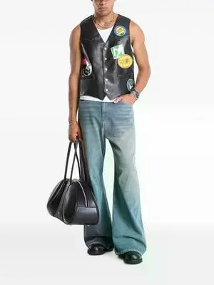 MAISON MARGIELA Leather Sticker-patch Gilet