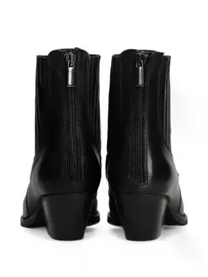 FABIO RUSCONI Pointed-toe Zip-fastening Ankle Boots