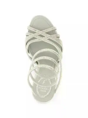 Rene Caovilla Dania Crystal-embellished Sandals