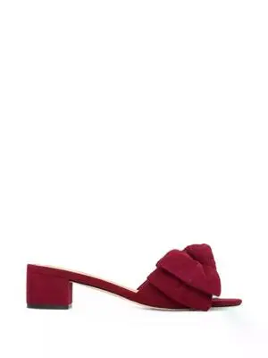 Cinq À Sept Faith Bow Detail Block Heel Sandals