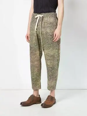 UMA WANG Printed Drawstring Trousers