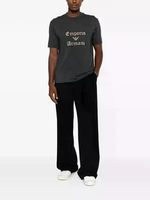 Emporio Armani Logo-embroidered T-shirt
