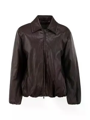 Herno Faux-leather Bomber Jacket