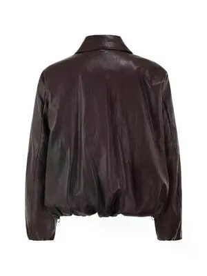 Herno Faux-leather Bomber Jacket