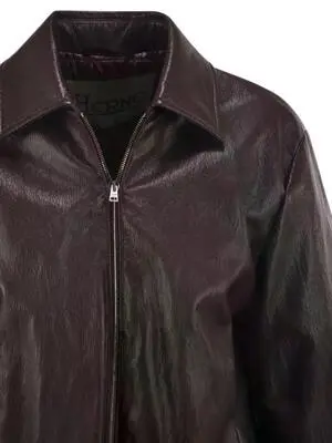 Herno Faux-leather Bomber Jacket