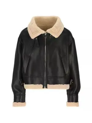 UNCOMMON Zip-up Leather Jacket - Black