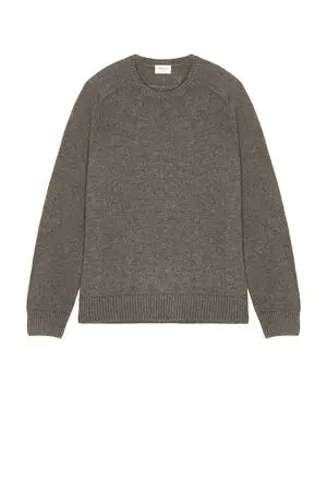 Saint Laurent Round Neck Sweater In Grey