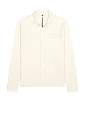Vuori Waffle Shirt Jacket In Cream
