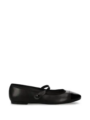 JONAK PARIS Ballet Flats With Patent Toe Cap