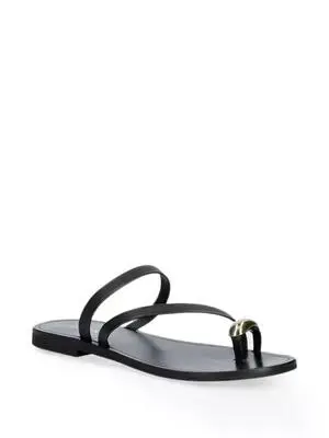 JONAK PARIS Leather Strappy Toe-ring Sandals