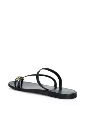 JONAK PARIS Leather Strappy Toe-ring Sandals