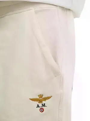 AERONAUTICA MILITARE Logo-embroidered Drawstring Shorts