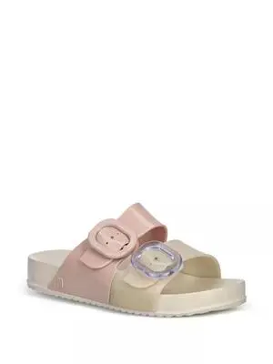 Melissa Buckle Detail Slides - Pink