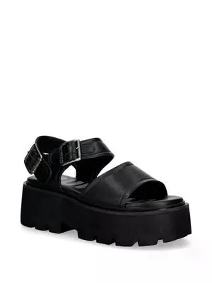 BUFFALO Brake Buckle-fastening Platform Sandals