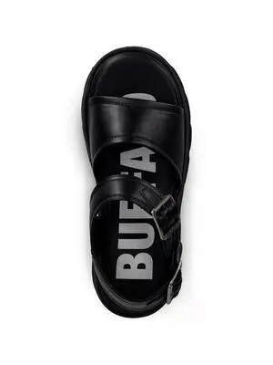BUFFALO Brake Buckle-fastening Platform Sandals
