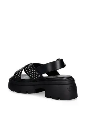 BUFFALO Vega Cross Studded Platform Sandals
