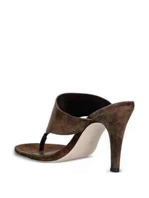 Jeffrey Campbell Marilla Suede Thong-strap High Stiletto Heel Sandals - Brown