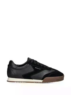 Gant Panelled Leather Sneakers - Black