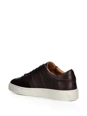 Gant Leather Suede-panelled Sneakers - Black