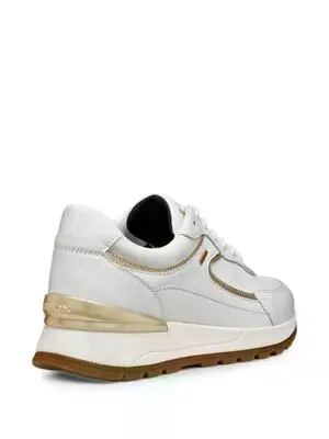 Geox Desya Abx Metallic-trim Lace-up Sneakers