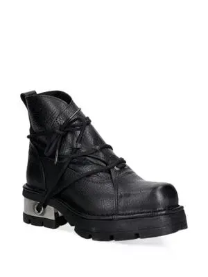 NEW ROCK Metallic Platform Boots