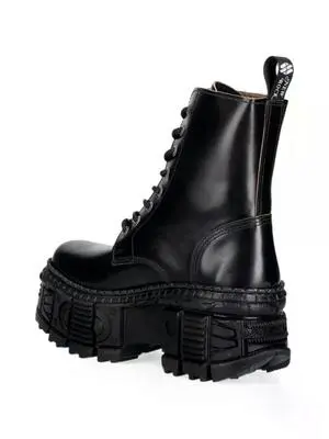 NEW ROCK Platform Lace-up Boots