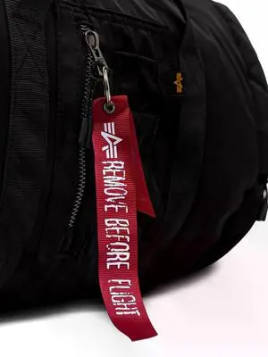 Alpha Industries Quilted-trim Logo-print Holdall