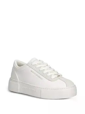 Armani Exchange Logo Plaque Platform Sneakers