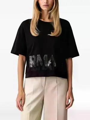 Armani Exchange Sequin-logo T-shirt