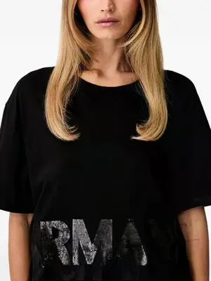 Armani Exchange Sequin-logo T-shirt