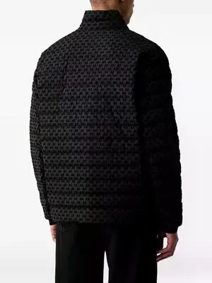 Armani Exchange Logo-print Quilted Jacket - Black