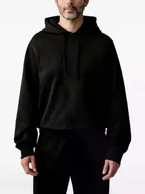 Armani Exchange Logo-jacquard Hoodie - Black