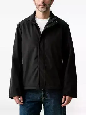 Armani Exchange High-neck Zip-up Jacket - Black