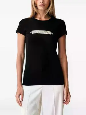 Armani Exchange Logo-print T-shirt - Black