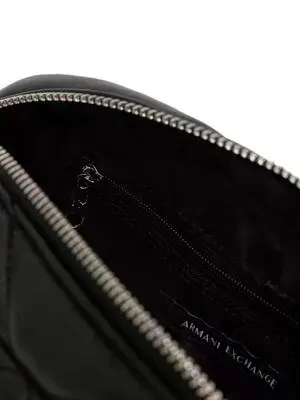 Armani Exchange Quilted Logo-plaque Shoulder Bag