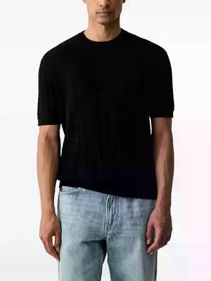Armani Exchange Check-pattern T-shirt