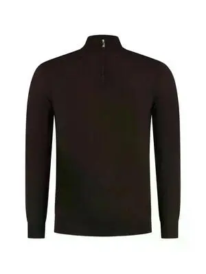 Marco Pescarolo Quarter-zip Knitted Sweater - Brown