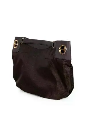 Borbonese Mini London Leather-trim Clutch Bag