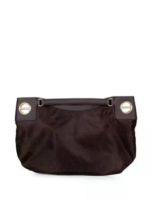 Borbonese Mini London Leather-trim Clutch Bag