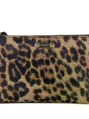 Borbonese Leopard-print Logo-plaque Wallet - Brown