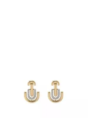 David Webb Unity Diamond Earrings - Gold
