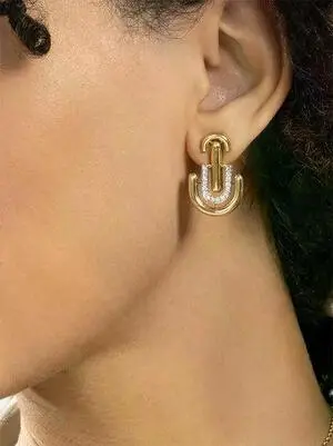 David Webb Unity Diamond Earrings