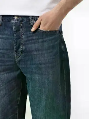 Armani Exchange Faded-effect Jeans - Blue
