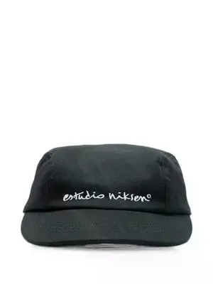 Estudio Niksen Embroidered Logo Army Cap - Black
