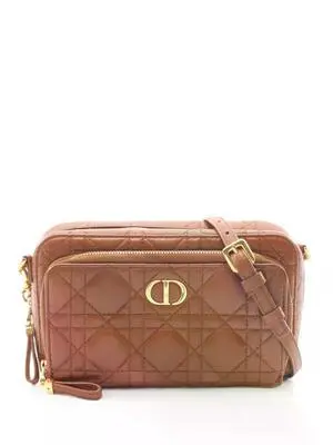 Dior 2000s Cannage Caro Shoulder Bag - Brown