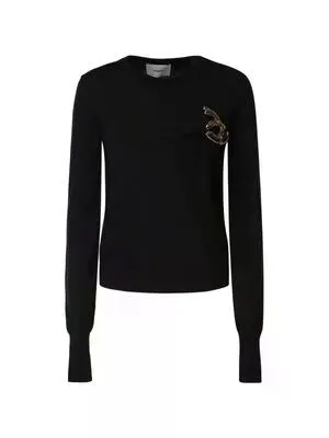 Coperni Hand-brooch Long-sleeve Sweater - Black